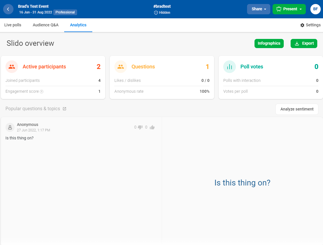 Slido – LT&I Tool Kit